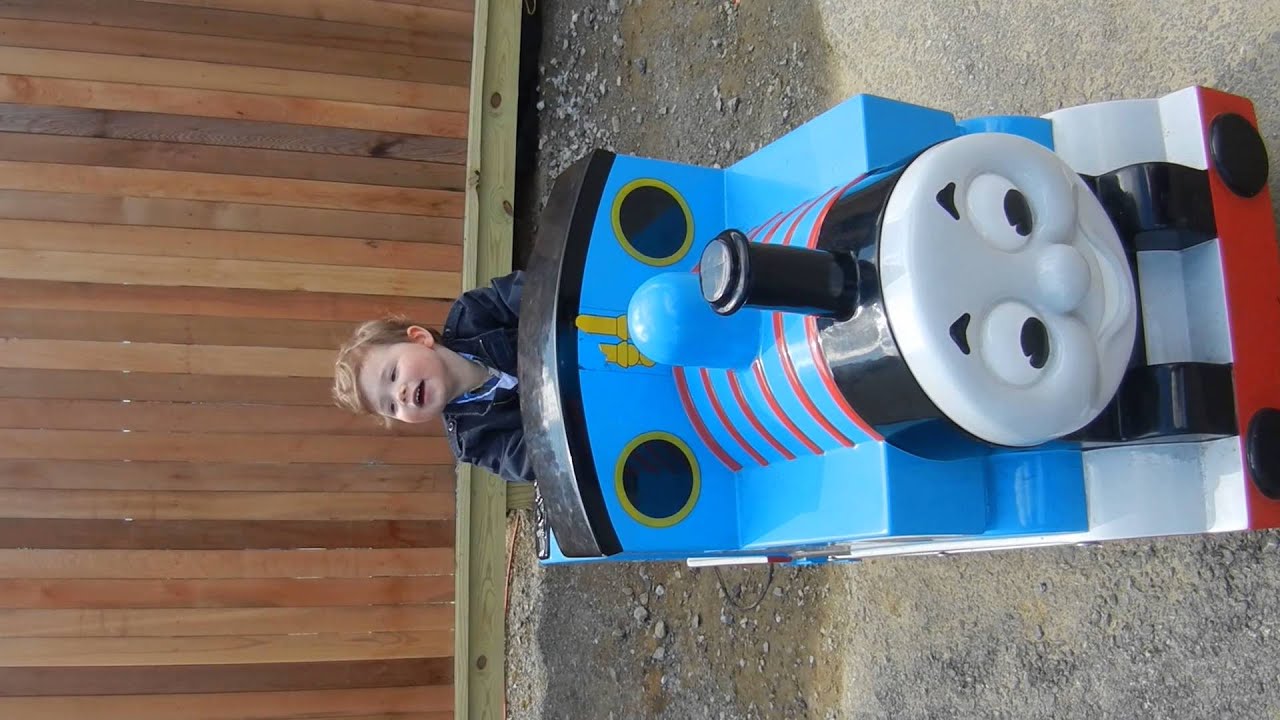 Riding Thomas the Train - YouTube