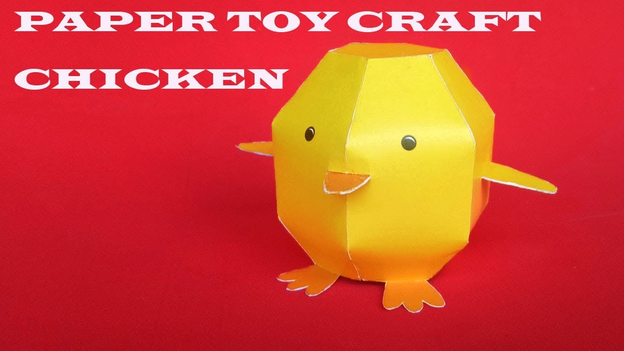 Paper Toy Craft For Kids : Chicken (animal papercraft) | papercraft 99 ...