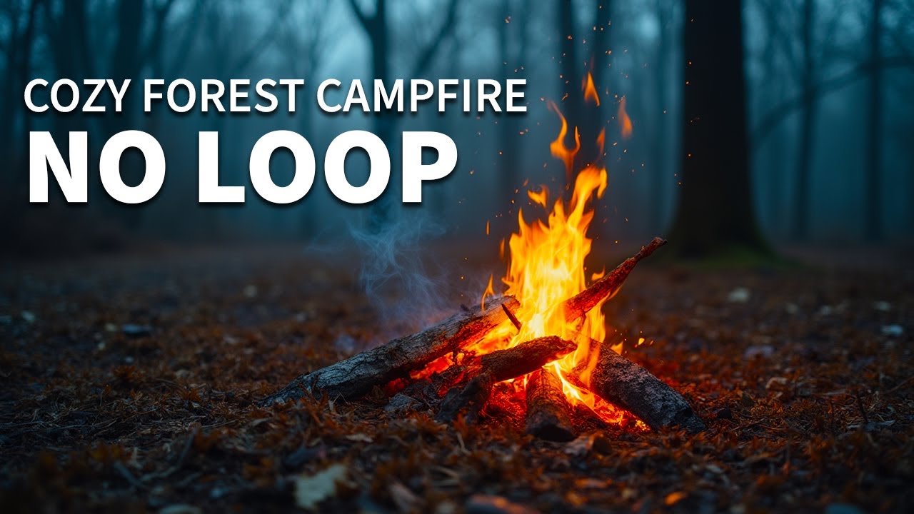 REAL campfire relaxing sounds 🔥100% atmospheric natural sound (no loop) - YouTube