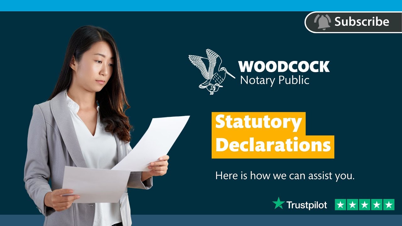 Understanding statutory declarations and how we can assist you. - YouTube