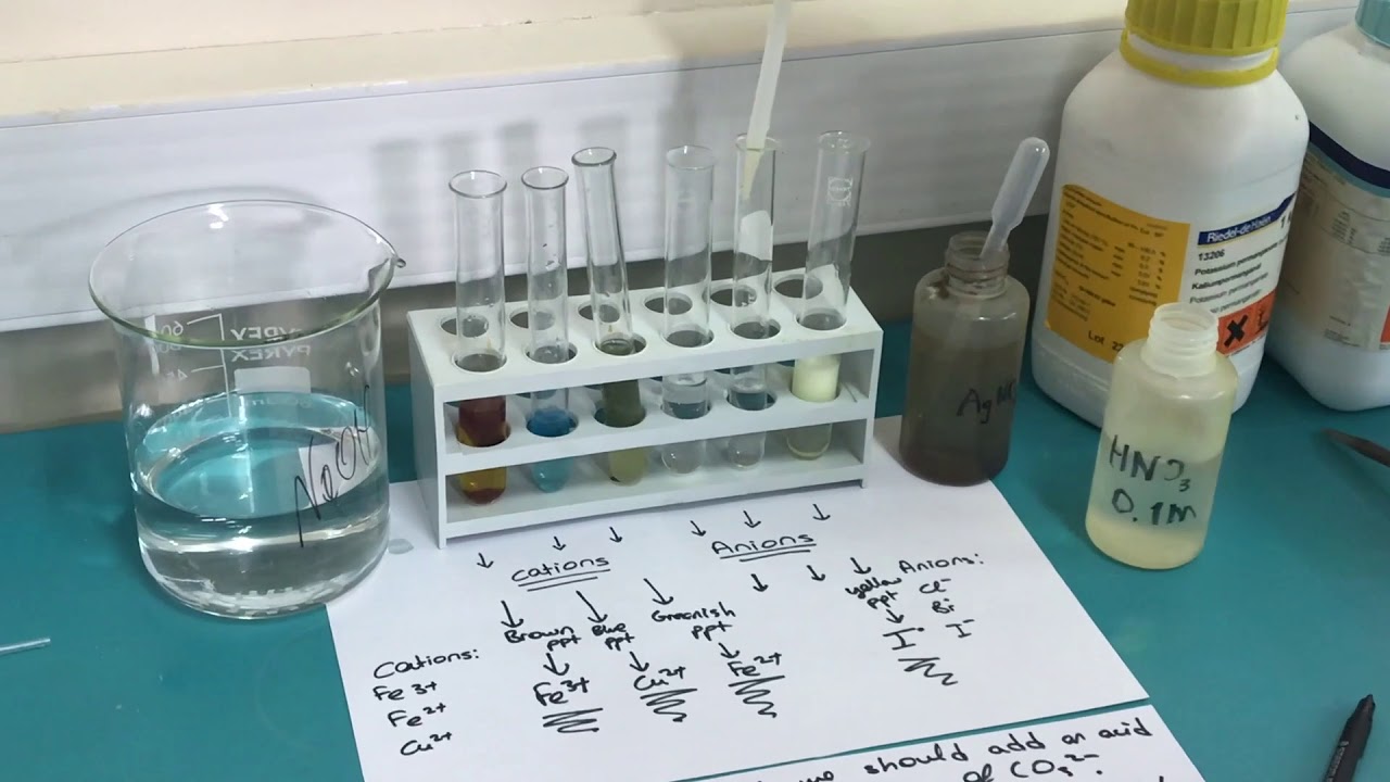 Cation and Anion Test- IGCSE chemistry chapter11 Analysis - YouTube