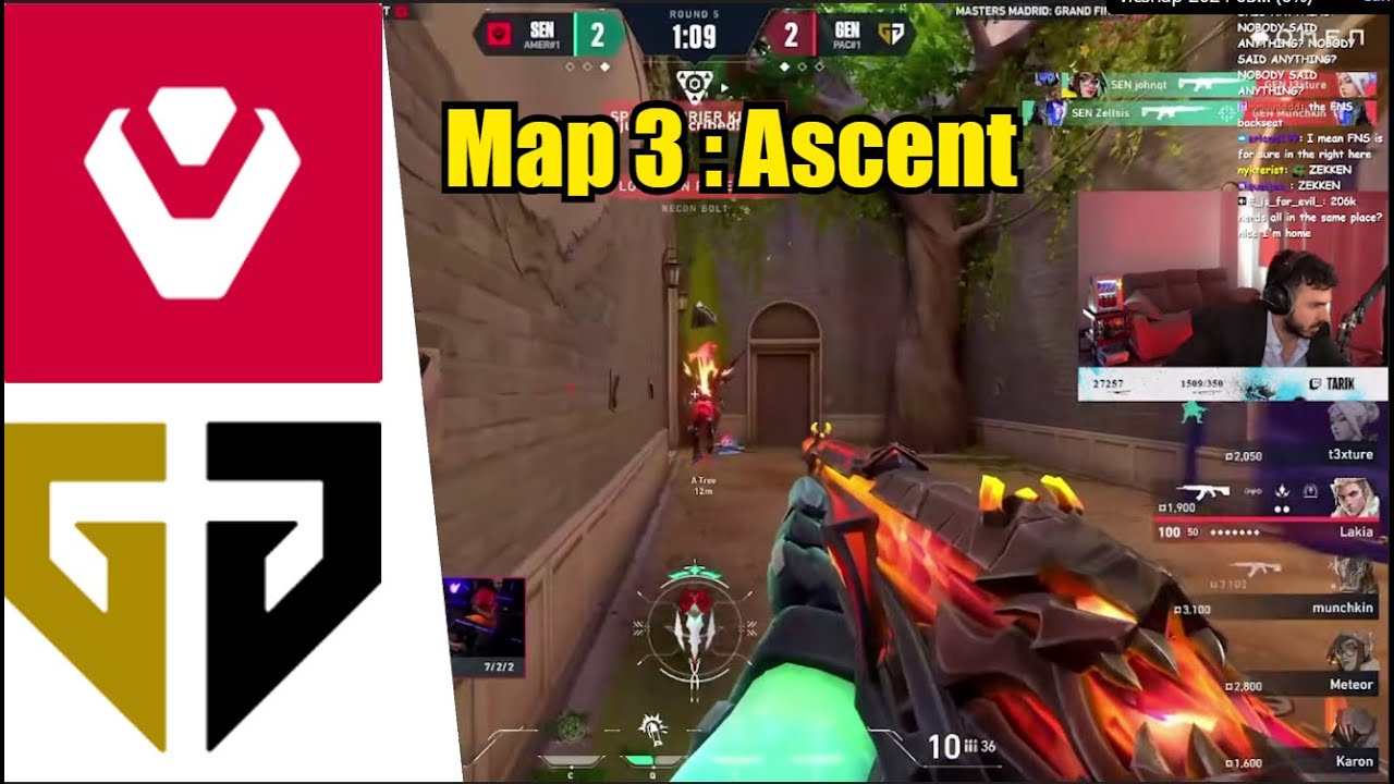 Tarik reacts to SEN vs Gen.G | Map 3 | Grand Final | Champions Tour ...