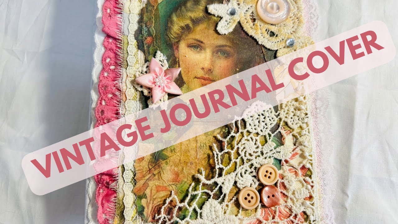 Making a vintage journal cover/Vintage Up!/So many decisions - YouTube