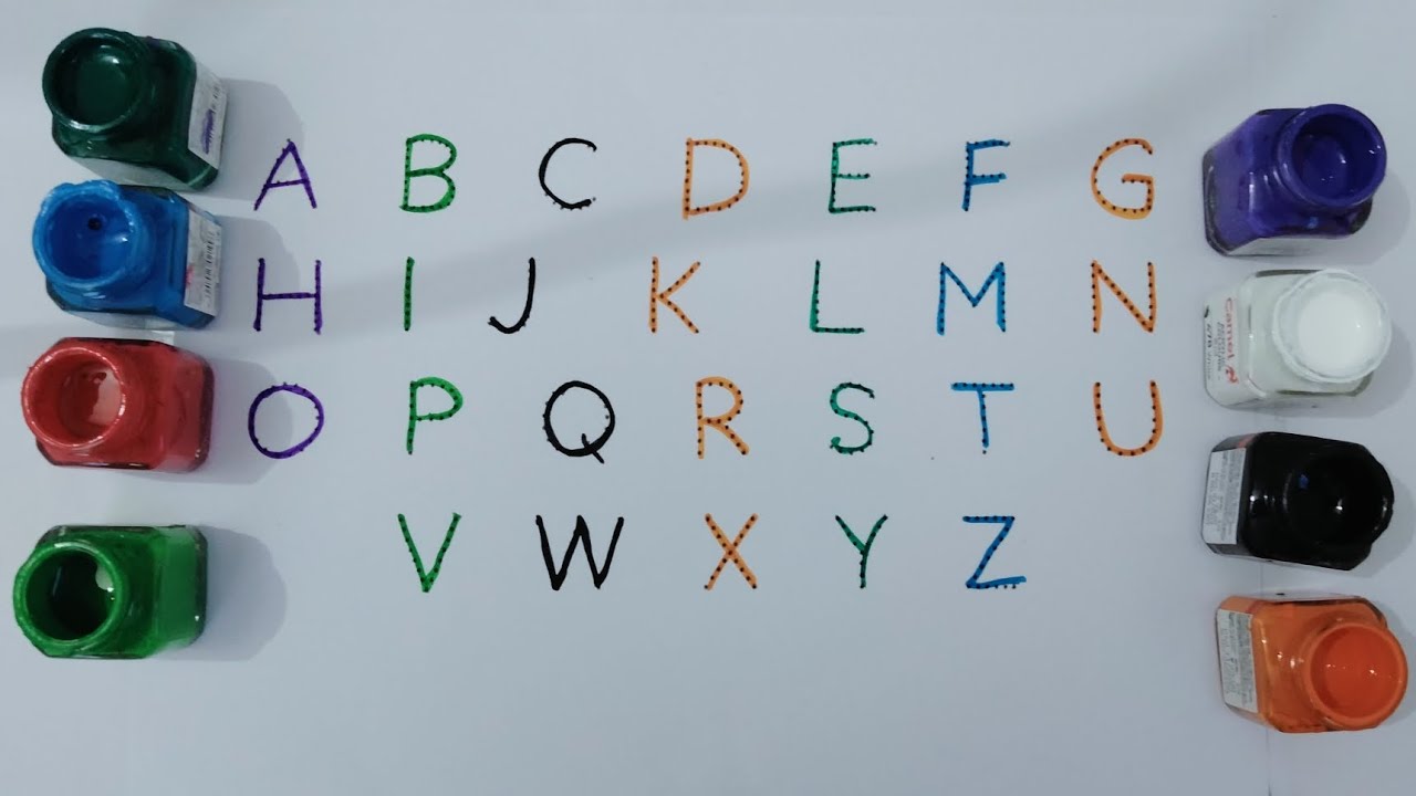 Learn A to Z English capital letters for kids|Nursery rhymes with ...