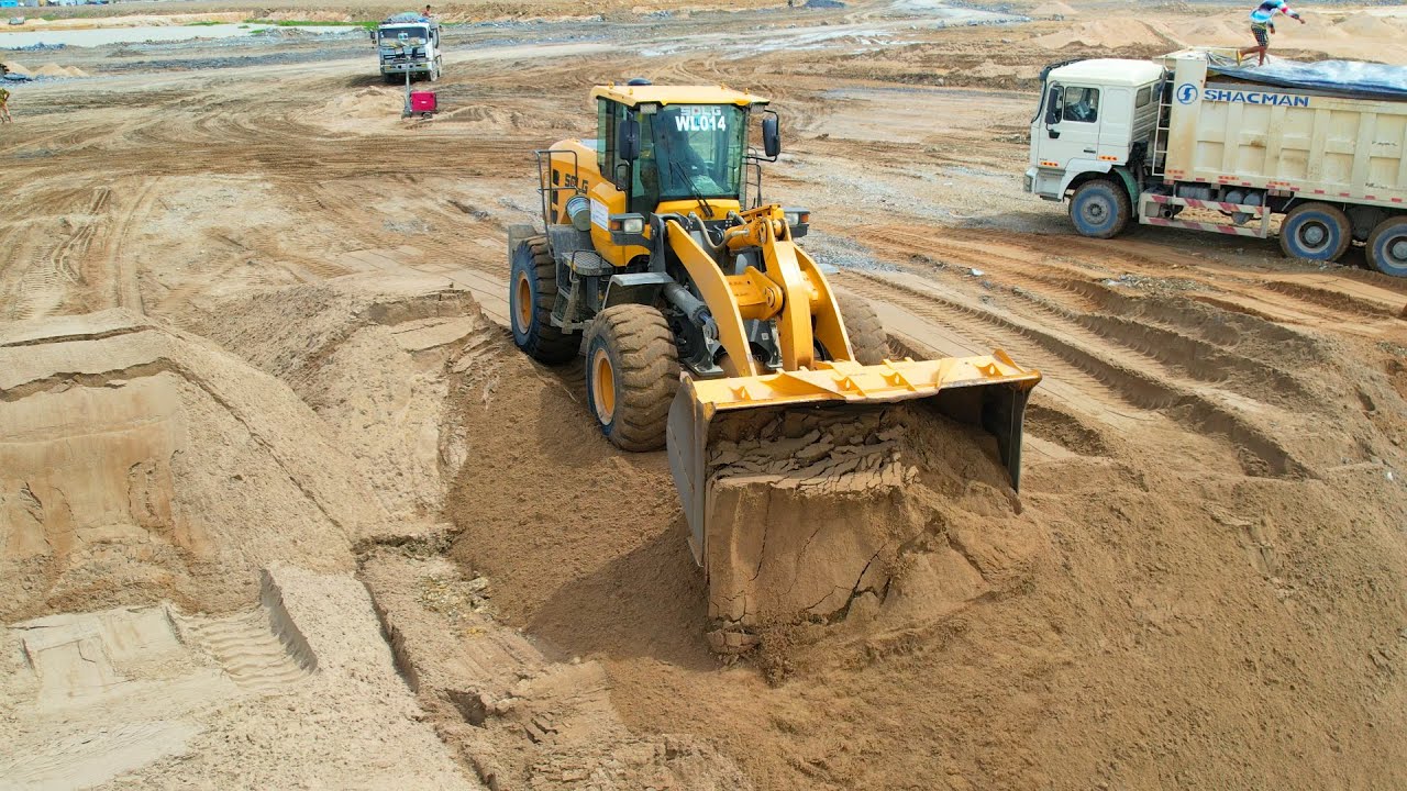 Dump Truck HYUNDAI Transport Land Sand +Weeloader SDLG And MATADOR ...