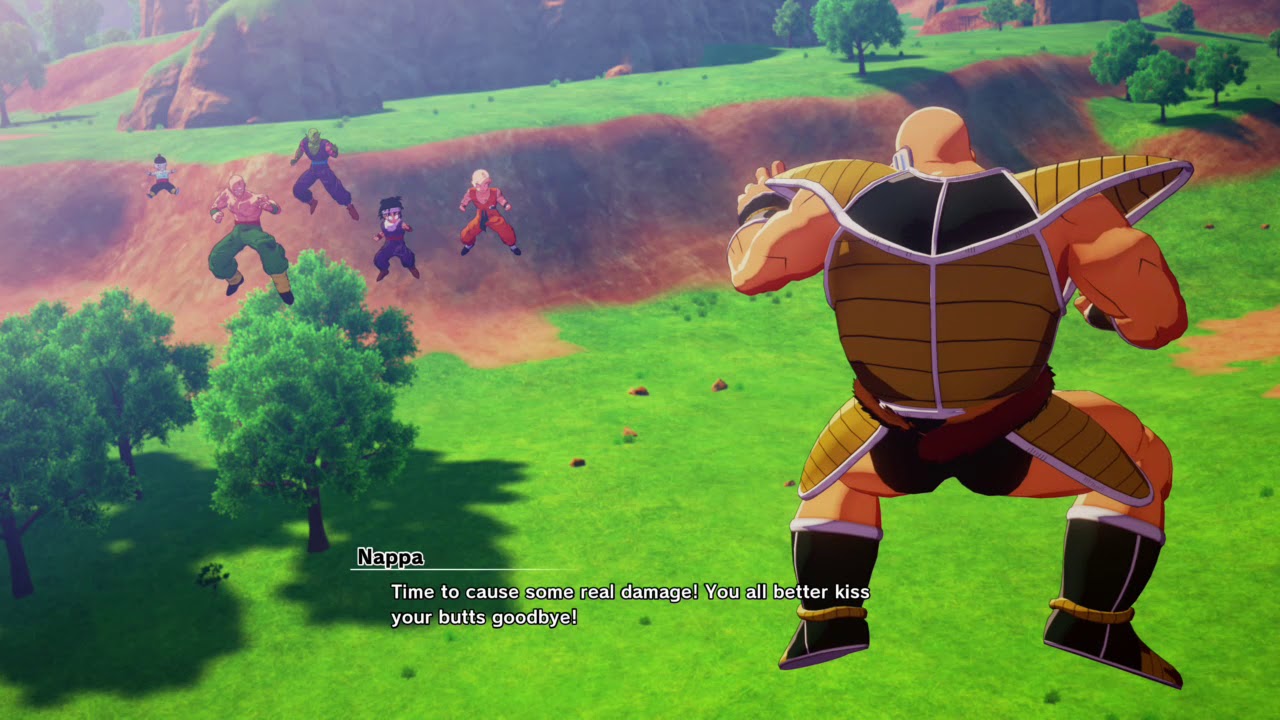 Dragon Ball Z: Kakarot Chiaotzu & Tien death fighting Nappa - YouTube