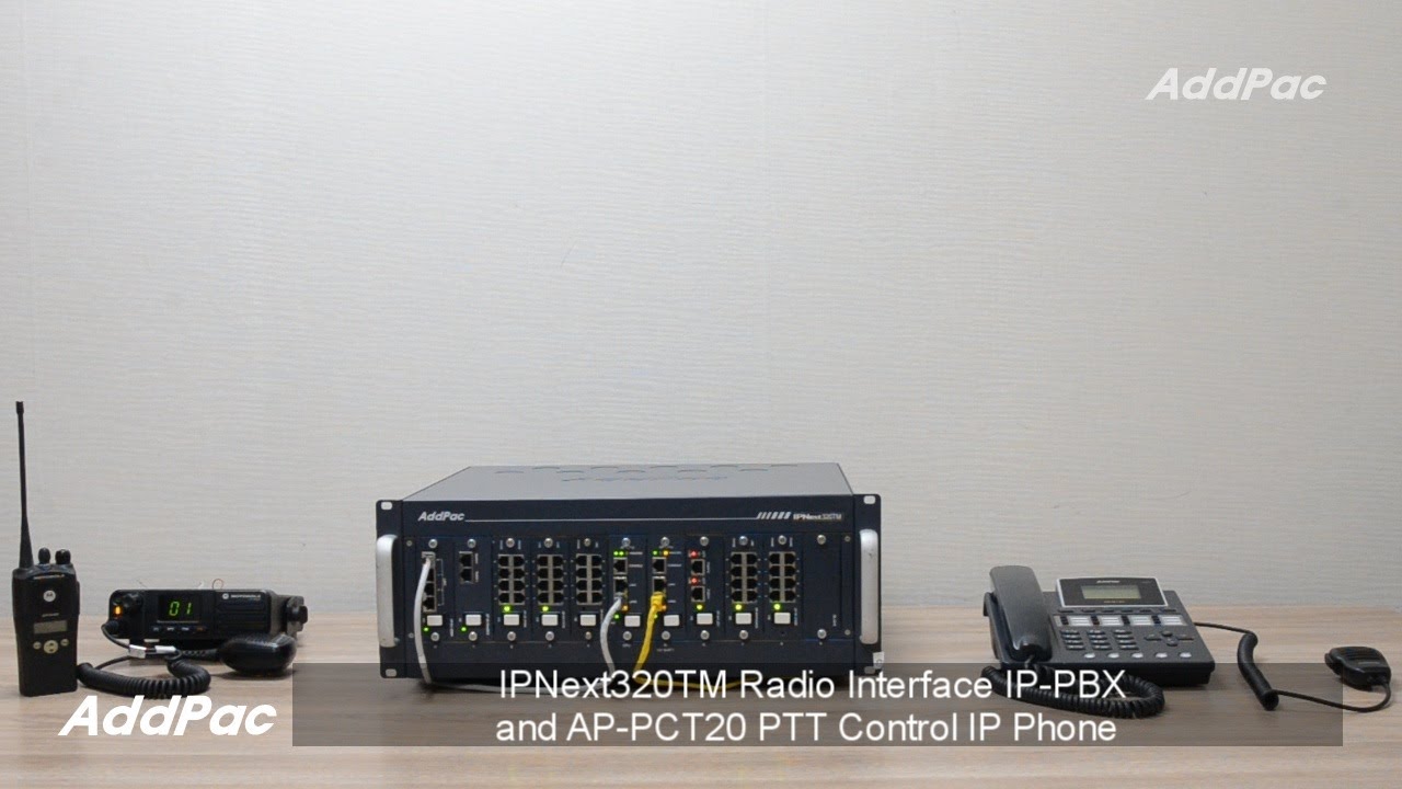 IPNext320TM Radio Interface IP-PBX and AP-PCT20 PTT Control IP Phone ...