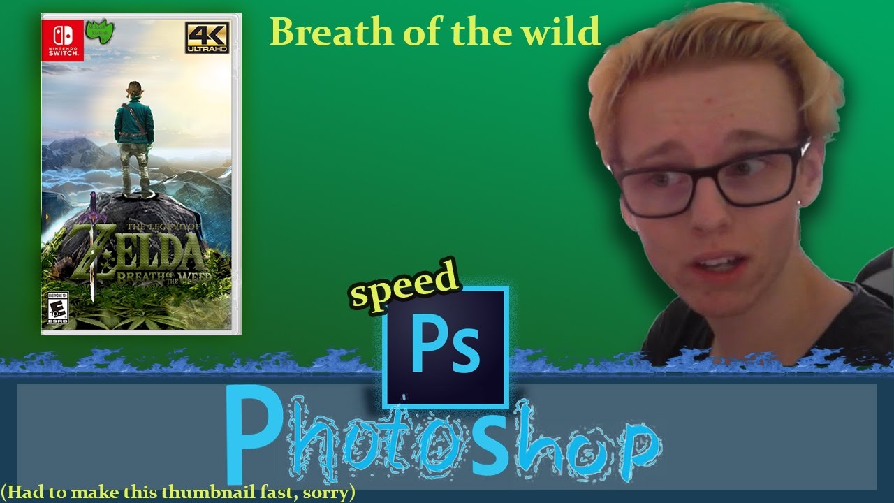 NINTENDO SWITCH BREATH OF THE WEED |Speed photoshop - YouTube