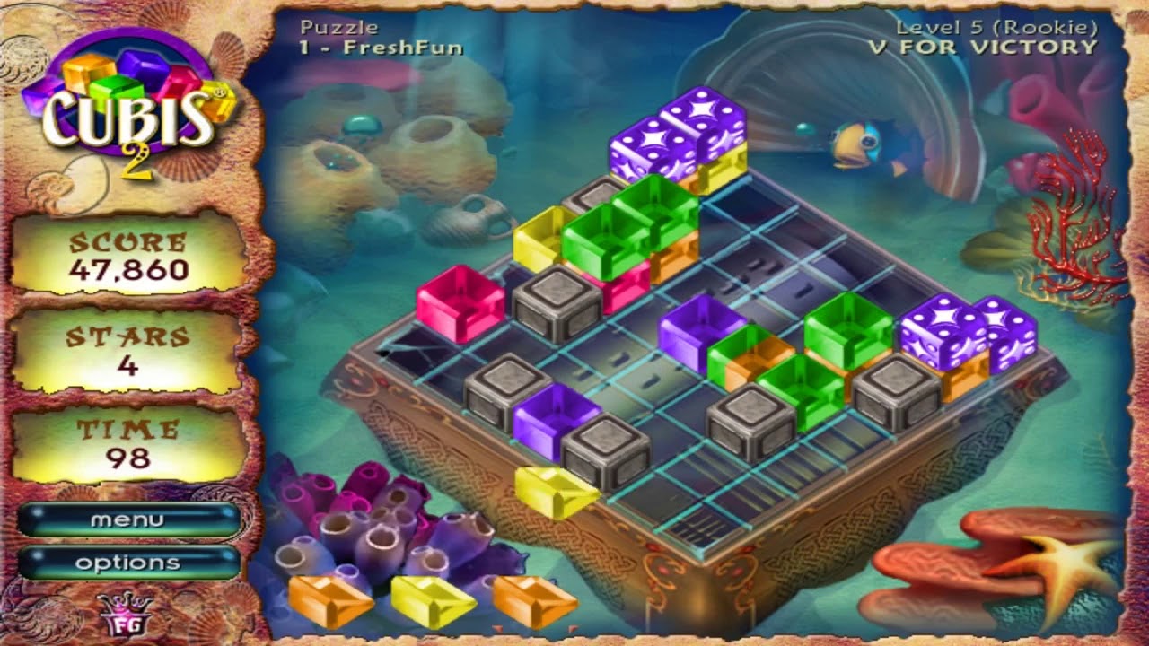 Cubis Gold 2 Puzzle Mode - YouTube