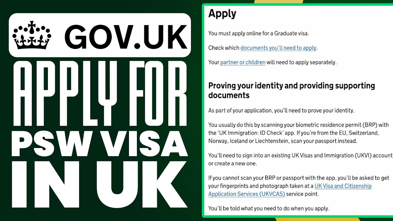 How To Apply For PSW Visa In UK (2024) Full Guide - YouTube
