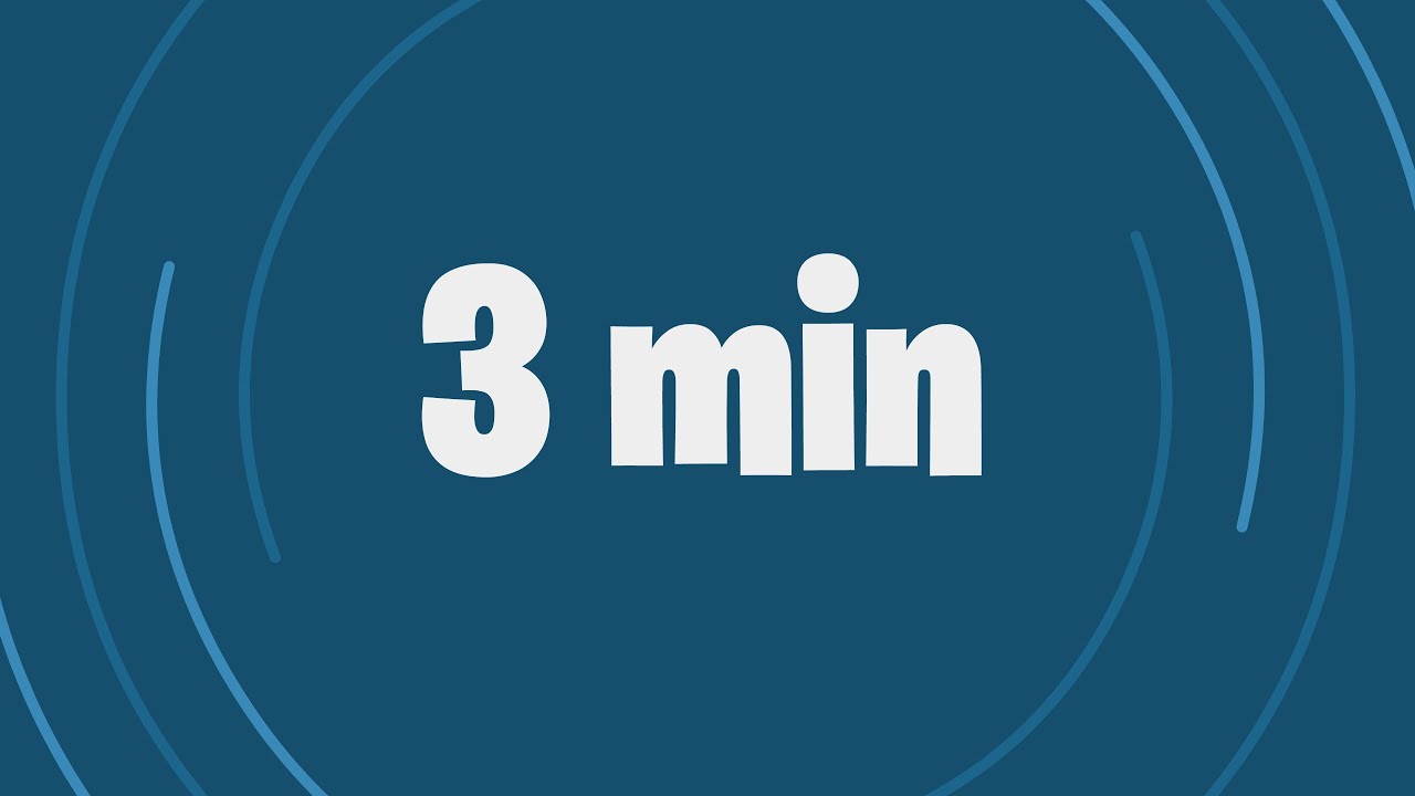 3 Minute Timer (Basic Blue) - YouTube