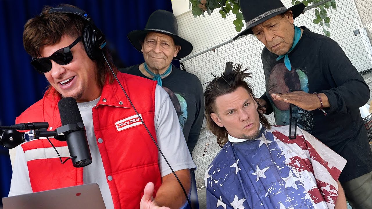 Theo Gets a Haircut From Native American - YouTube