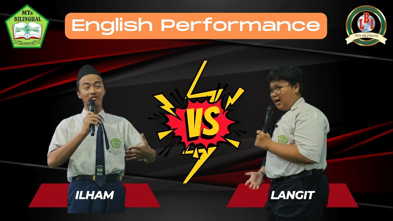 English Speaking Performance by Ilham and Langit - YouTube