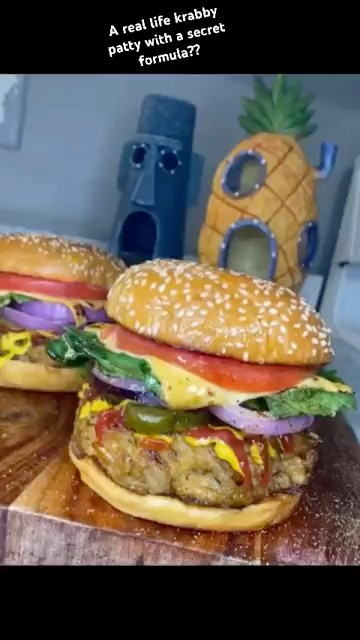 A real life Krabby Patty From SpongeBob SquarePants! #shorts #spongebob ...