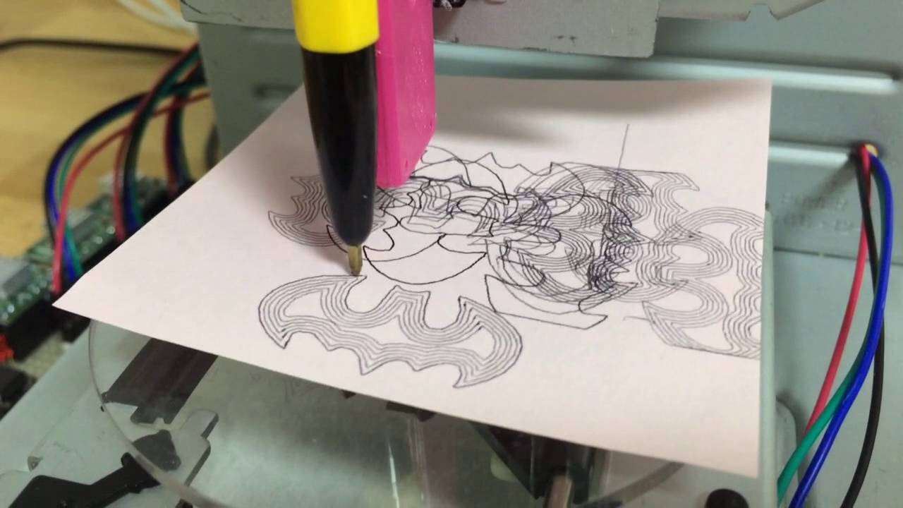 cd-rom plotter - YouTube