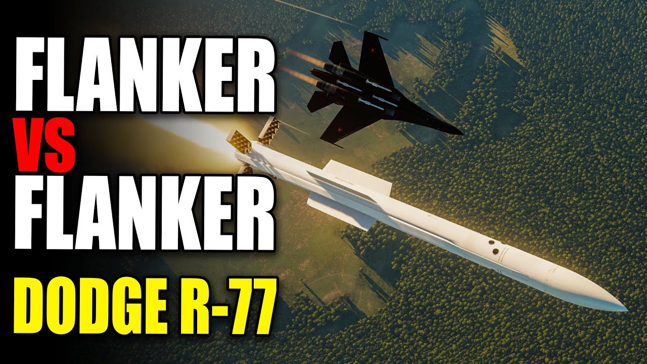 dcs world - flanker vs j-11 bvr r-77 evasion redfor (tacview fight ...