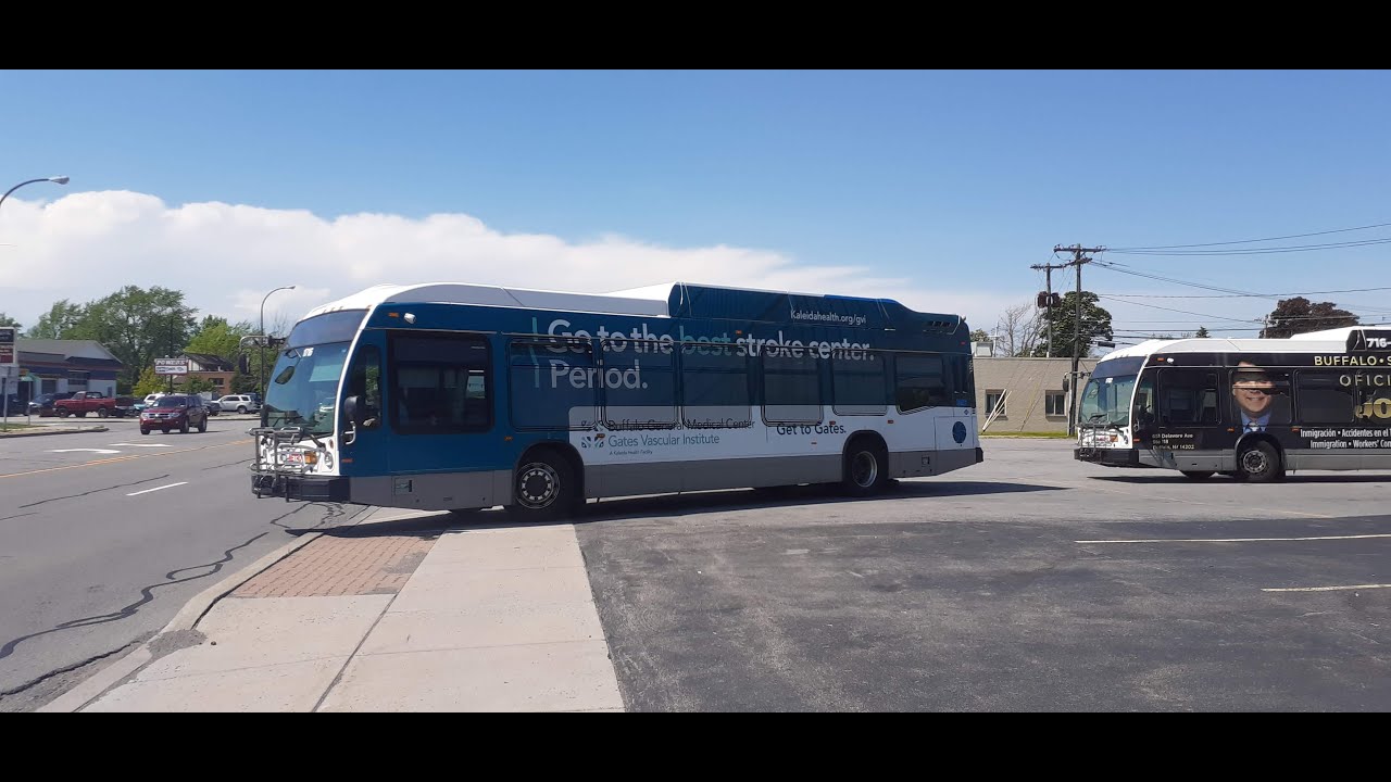 NFTA Metro Ride Route 20A Outbound Bus 1716 - 2017 Novabus LFS CNG ...