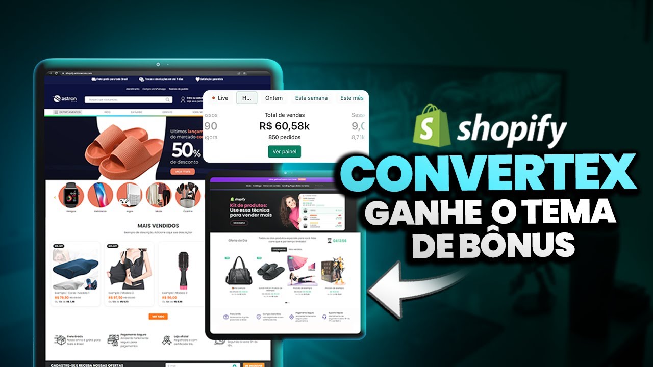 Tema ConverteX Shopify - Ganhe de bônus ao adquirir o melhor tema para ...