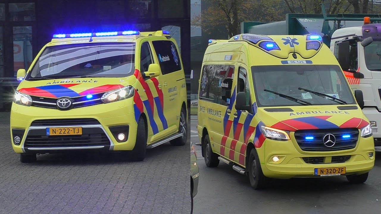 Rapid Responder 06-342 & Ambulance 06-125 met spoed naar een melding in ...