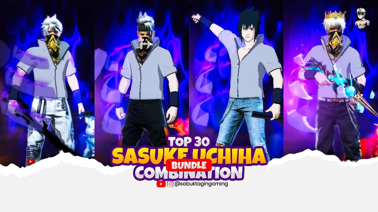 TOP 30 BEST DRESS COMBINATION WITH SASUKE BUNDLE ! NEW SASUKE UCHIHA BUNDLE COMBINATION ! # ...