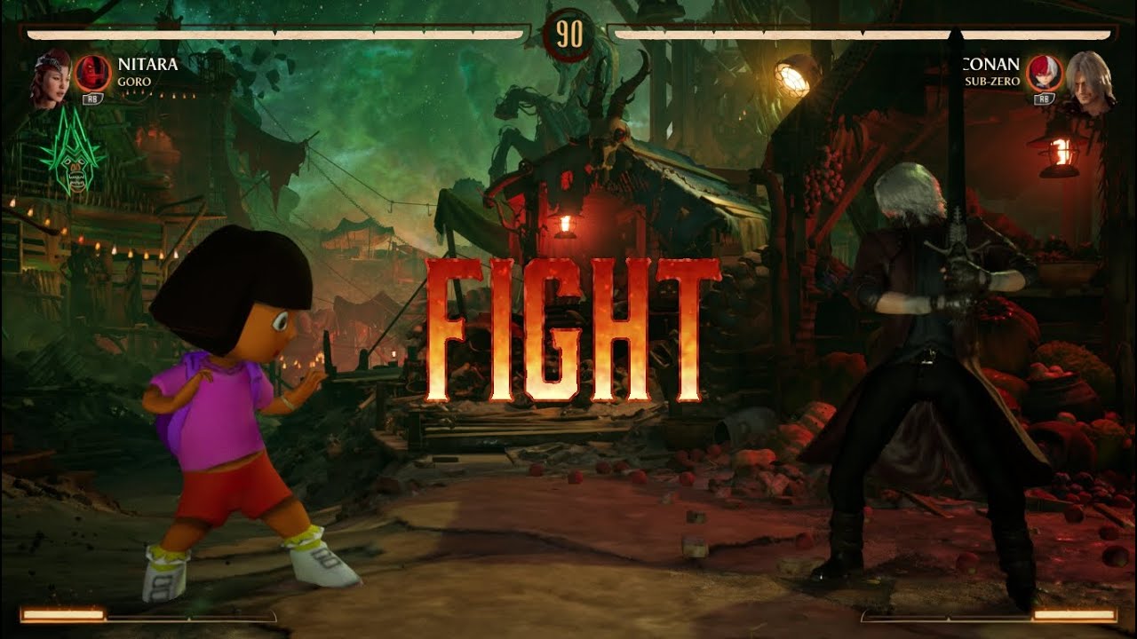 Dora vs Dante – Unexpected Mortal Kombat MOD Clash (Very Hard) - YouTube