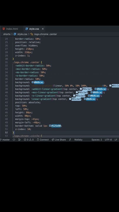 How To Make Chrome Logo - HTML CSS - YouTube