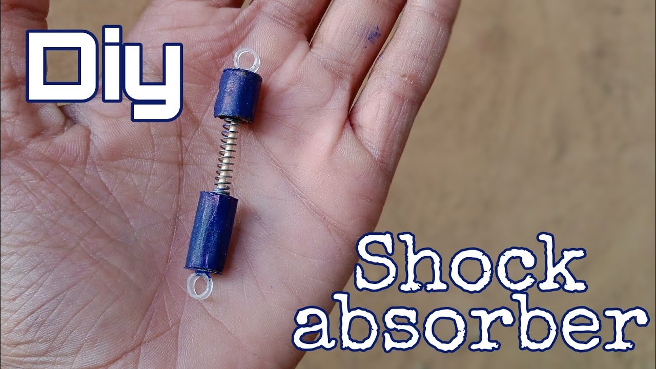 Homemade diy shock absorber | with cardboard | for rc car. - YouTube