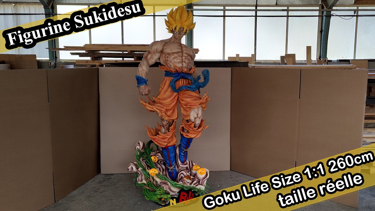Goku life size - taille réelle 1:1 - 260cm Son Goku - YouTube