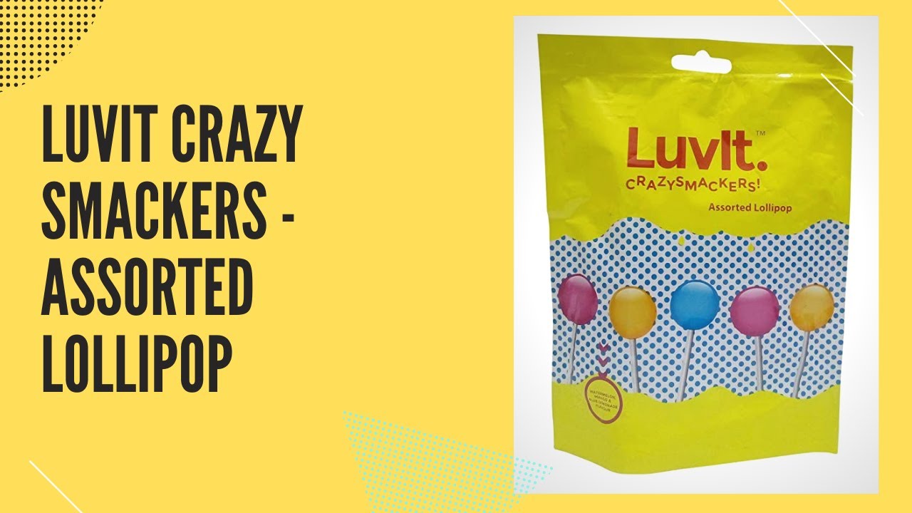 LuvIt Smackers Fruit Lollipop - Assorted Happy Pack | Chocloates ...