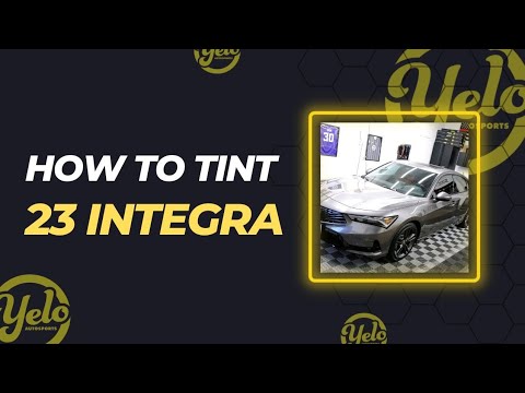How to window tint a 2023 Acura Integra - YouTube