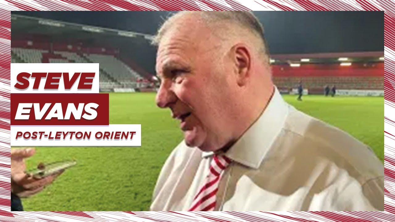 Steve Evans' reaction | Stevenage 3-0 Leyton Orient - YouTube