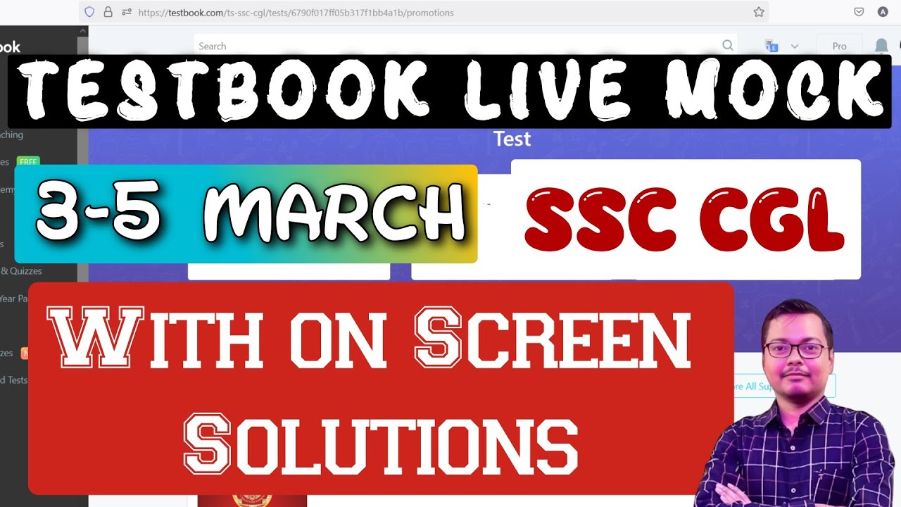 Testbook Live Mock Solution (Fundamental) Mega Live Test 🎯📖 3-5 Mar # ...