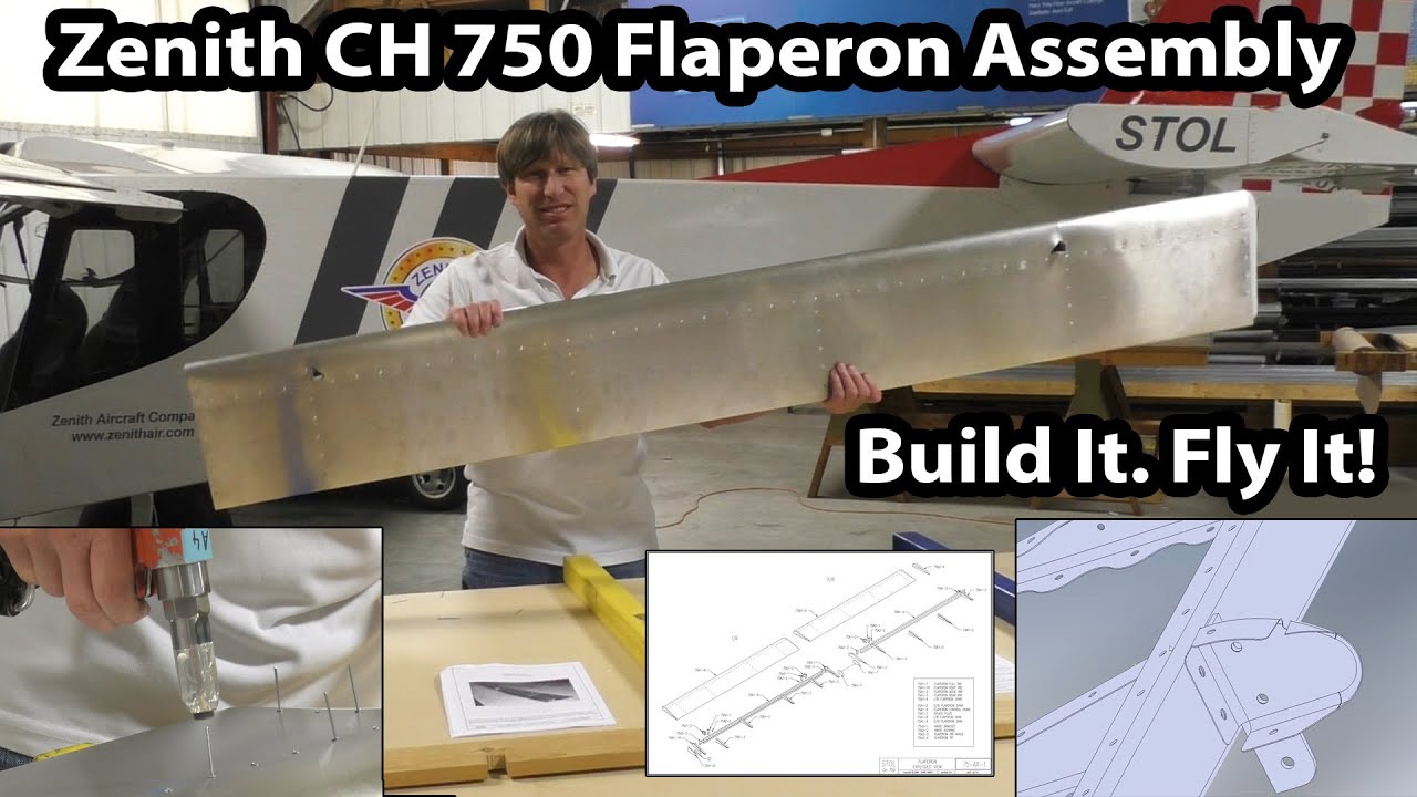 Zenith CH 750 Kit Assembly: Building the flaperons - YouTube