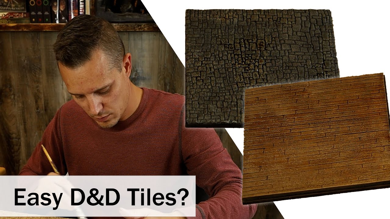 How to make simple, realistic D&D tiles - YouTube