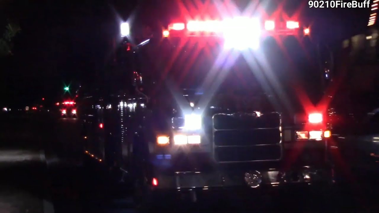 LAFD Light Force 92 Responding x2 - YouTube
