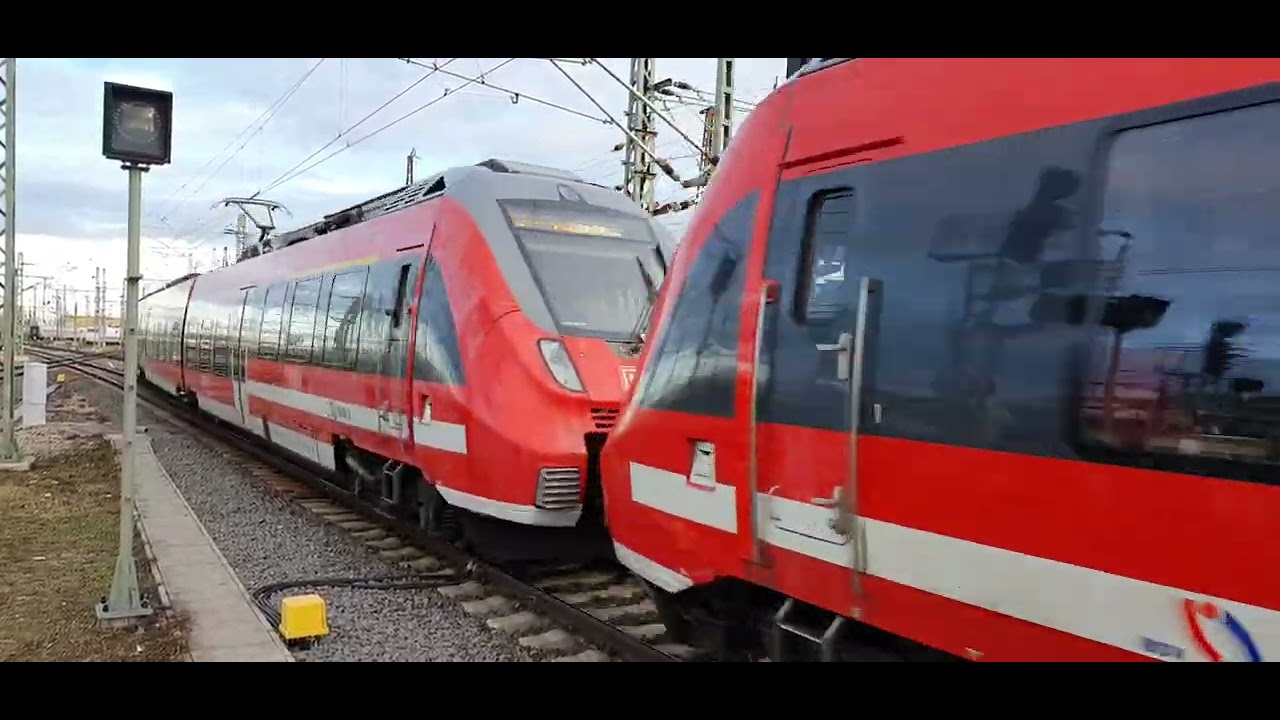Einfahrt RE 50 in Leipzig Hbf auf Gleis 15 (mit Lichtgespiele) - YouTube