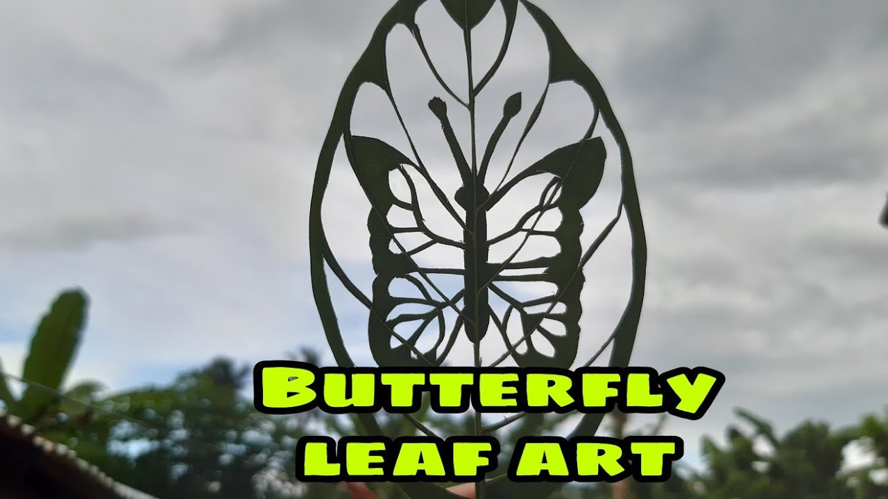 Butterfly Leaf Art - YouTube