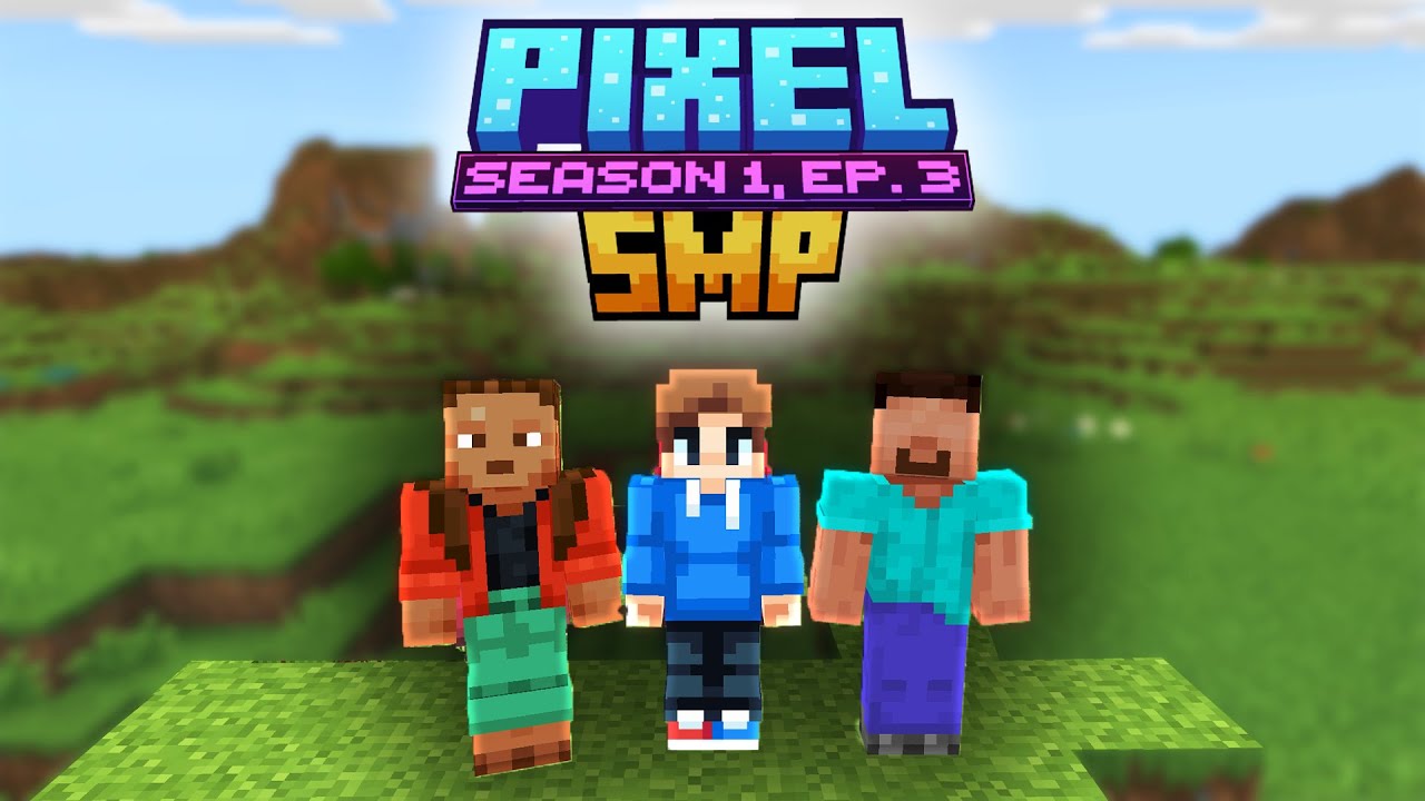 Pixel SMP World | Episode 3 - Building And Exploring - YouTube