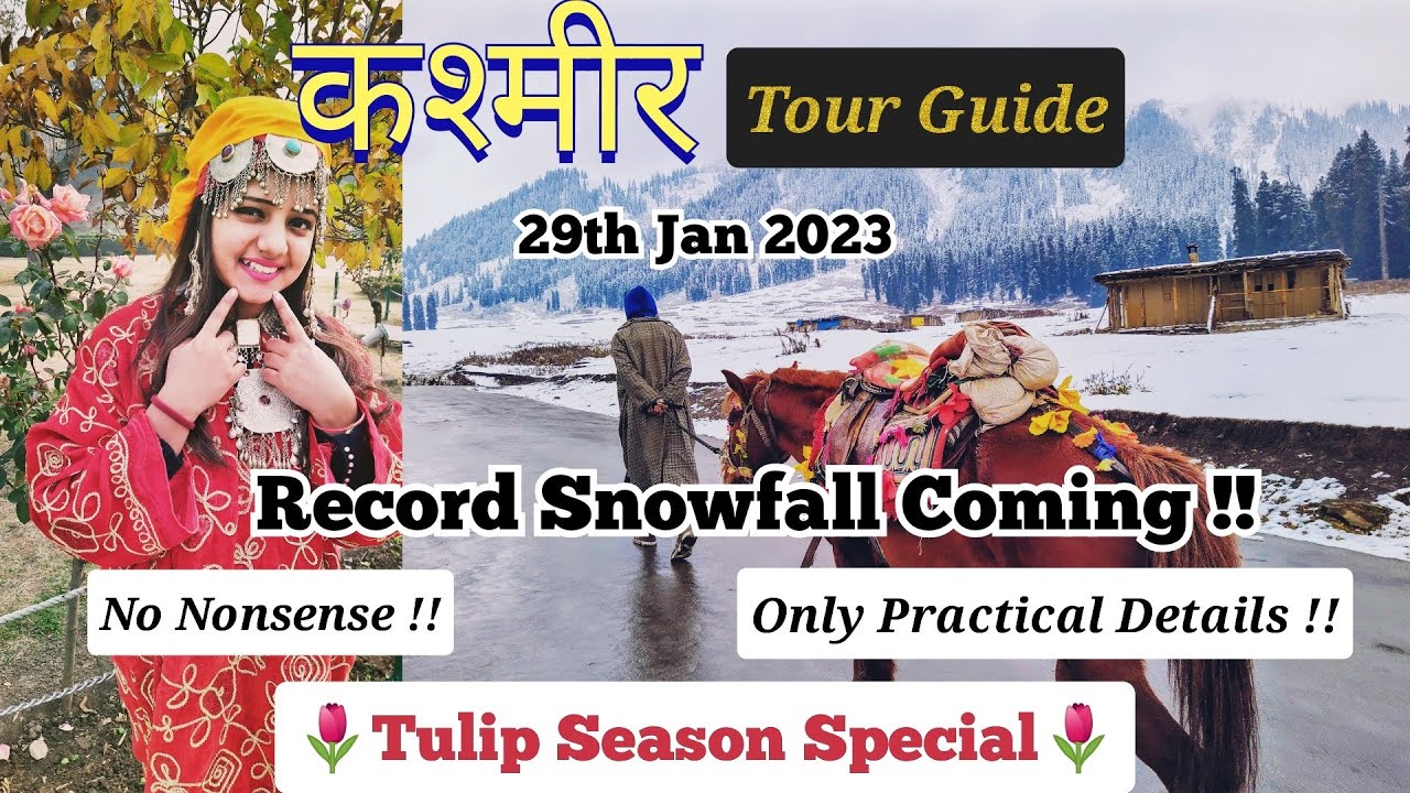 Kashmir in March April 2023| Tulip Garden Opening Date| Gulmarg ...