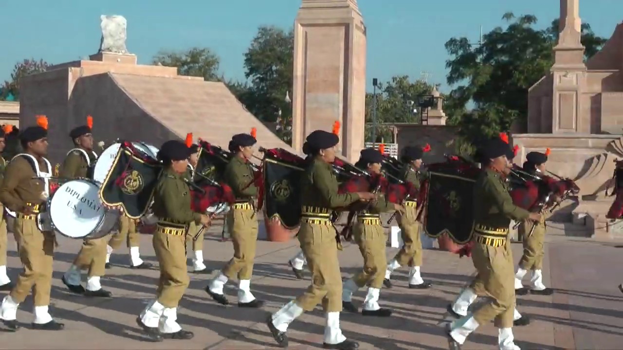Rajasthan Police Band Display at The Dusk Of 25 Jan. 2020 - YouTube