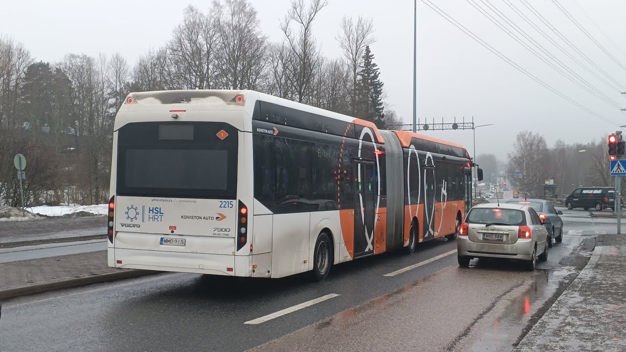 Volvo 7900EA / BEA Electric Articulated (Koiviston Auto 2215) - YouTube