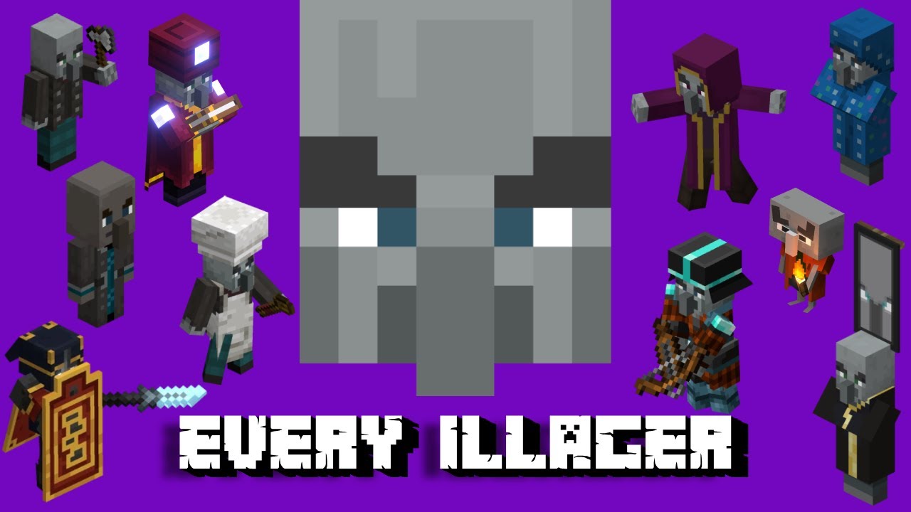 Every Minecraft Illager Ever - YouTube