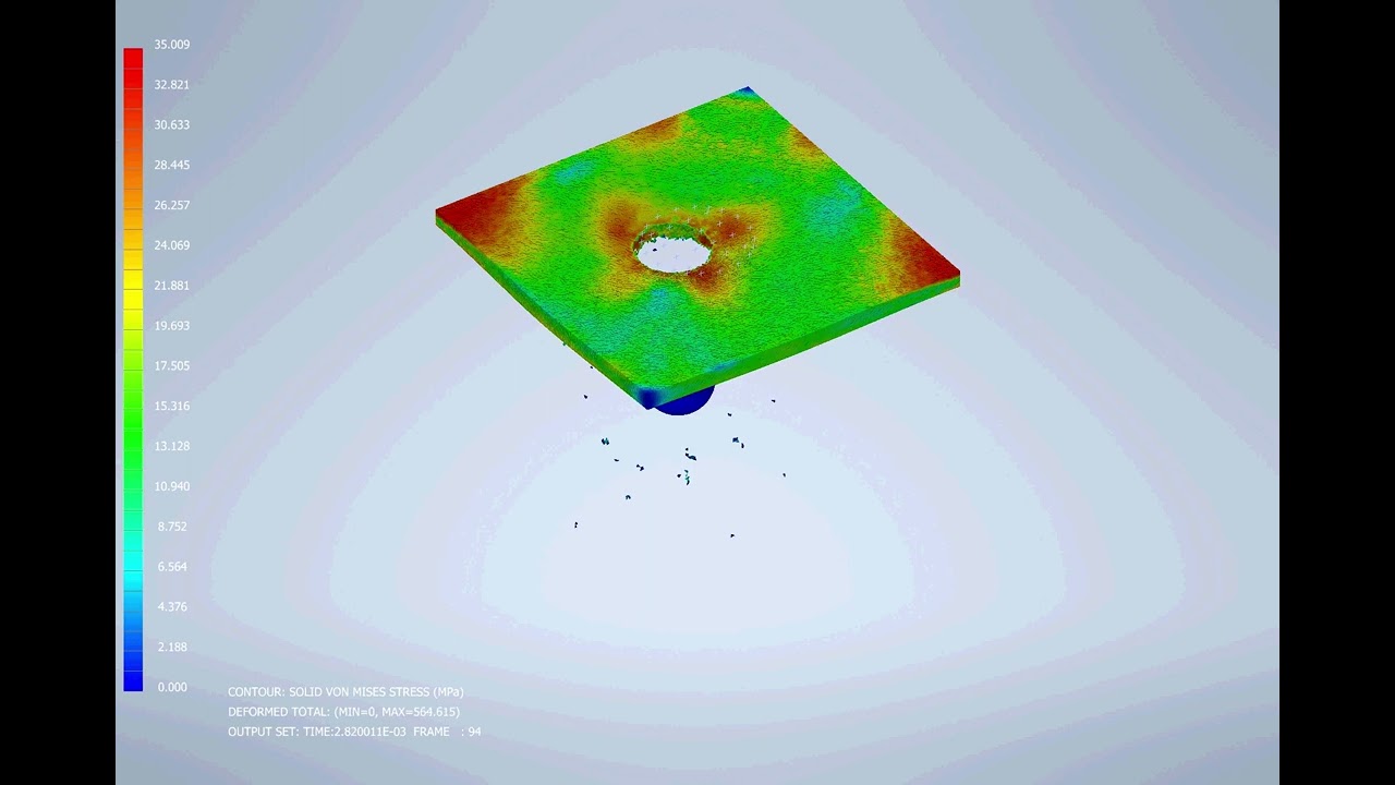explicit simulation - Inventor Nastran - YouTube