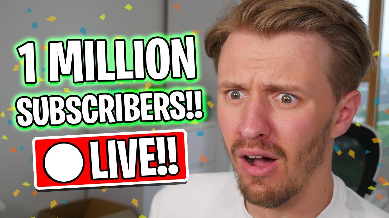 CELEBRATING 1 MILLION SUBSCRIBERS WHILE LIVE!! - YouTube