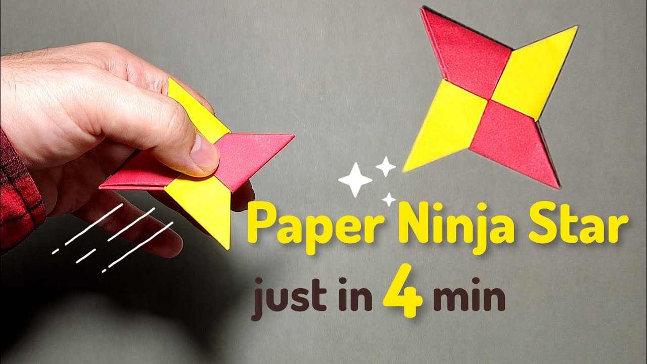 How to make paper ninja star. Very quick and easy #mrhandicraft - YouTube