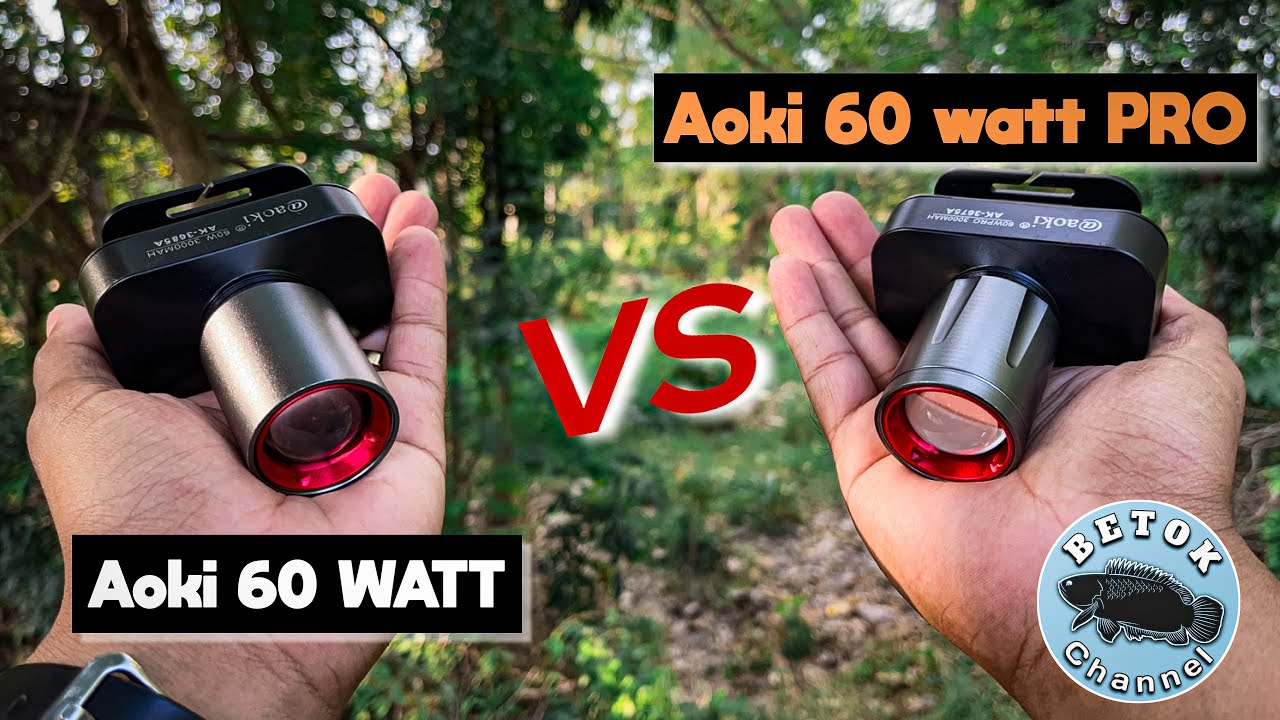 SENTER KEPALA AOKI AK-3675 PRO 1000 LUMENS VS AOKI AK 3865 800 LUMENS ...