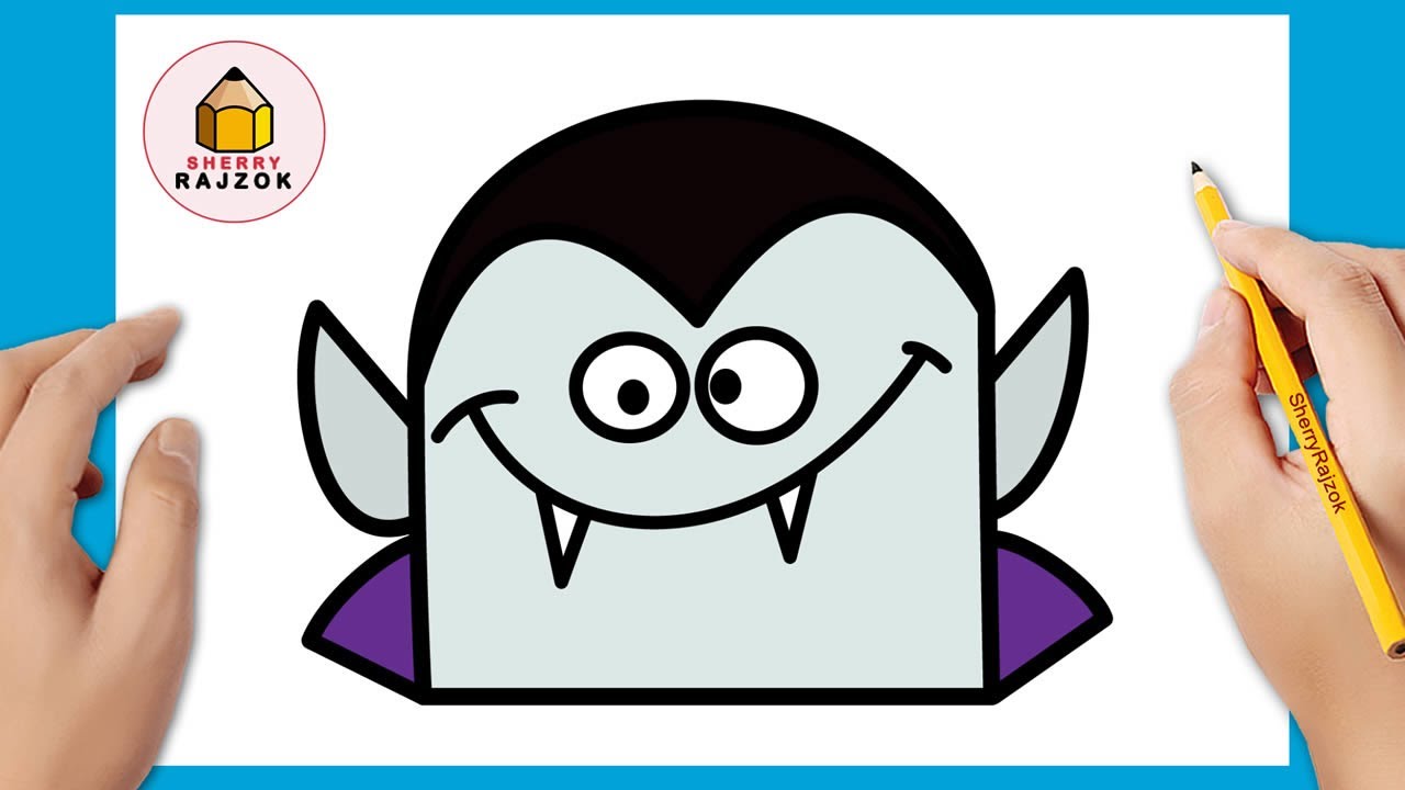 Hogyan rajzoljunk aranyos vámpírt | Halloween Rajzok - YouTube