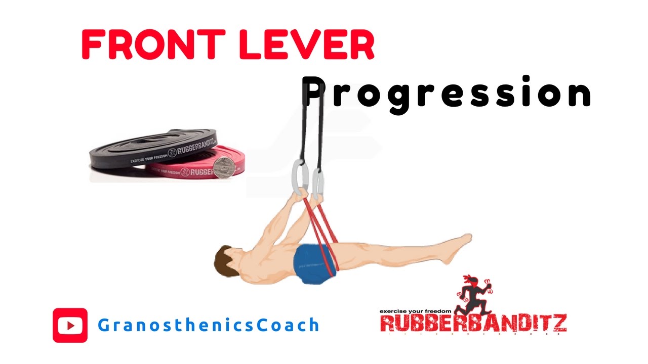 Calisthenics - Front Lever All Progression with Resistance Band - YouTube