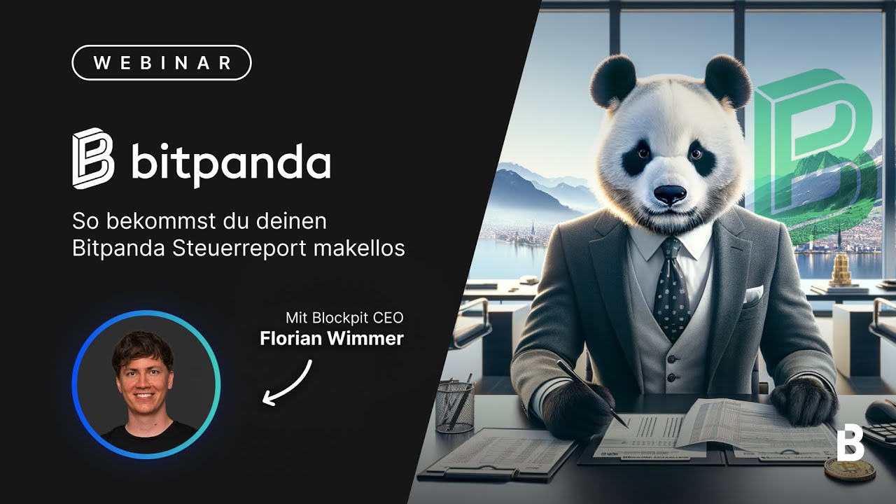Bitpanda X Blockpit: So bekommst du deinen Bitpanda Steuerreport makellos - Webinar 27.05.2024 ...