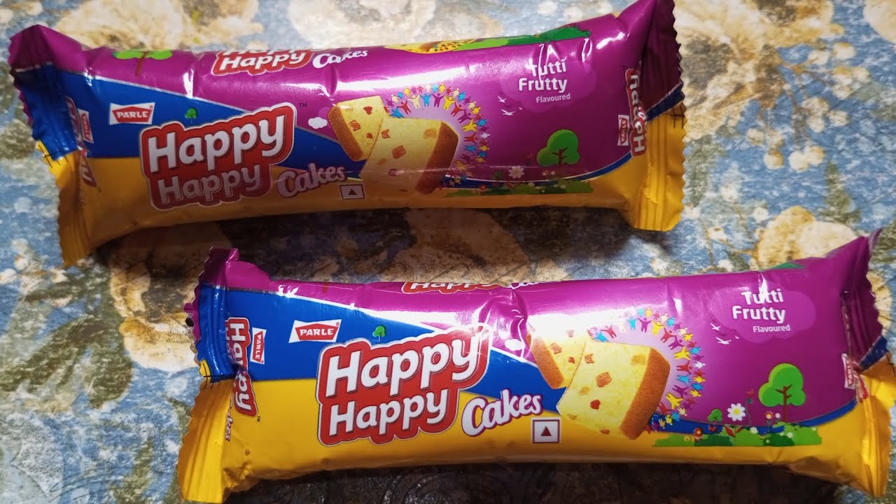 😋🍰🤤Parle Happy Happy Tutti Fruity🍑🍓 Cake 🍰 Unboxing ASMR and #opening # ...